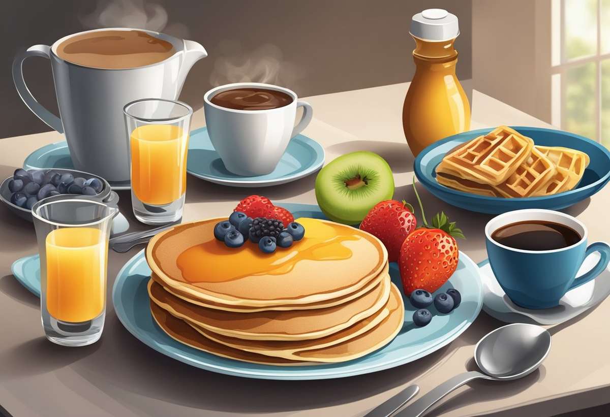 What Are the Three Types of Breakfast? - Pancakes with Waffles