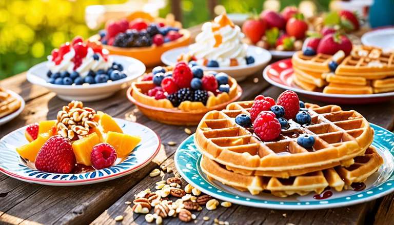 How to Host a Waffle Bar at Your Next Brunch - Pancakes with Waffles