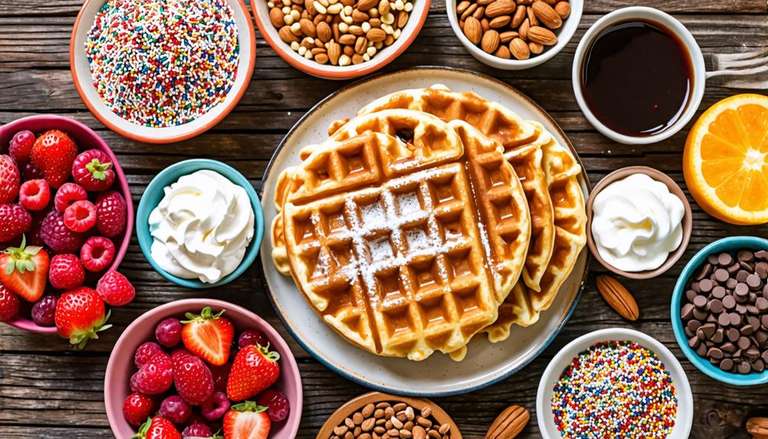 How to Host a Waffle Bar at Your Next Brunch - Pancakes with Waffles