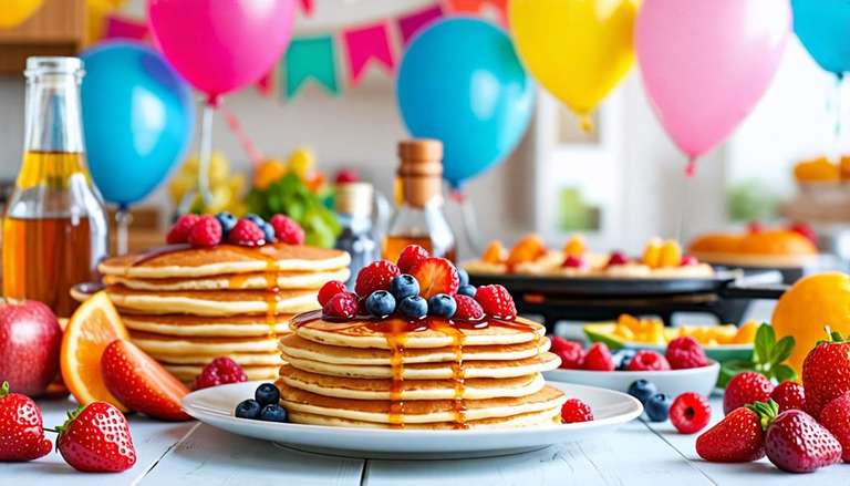 How to Organize a Pancake-Themed Party - Pancakes with Waffles
