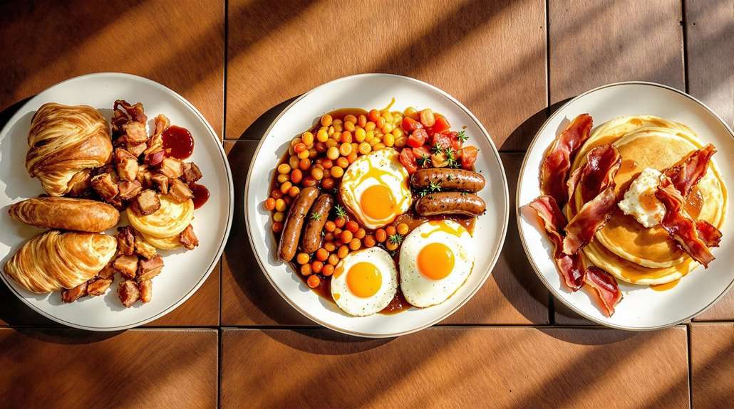 What Are the Three Types of Breakfast? - Pancakes with Waffles